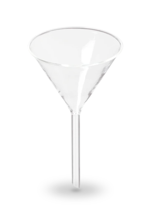 Embudo Cónico de Vidrio Tallo Corto 65 mm | Amaro & King, Proveedor de ...